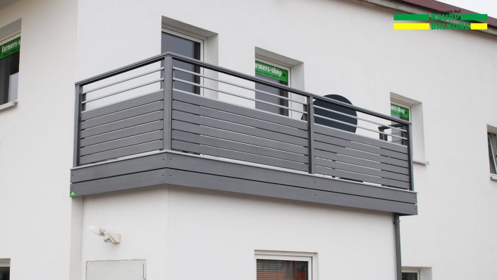 Balkongelander Aluminium Pulverbeschichtet